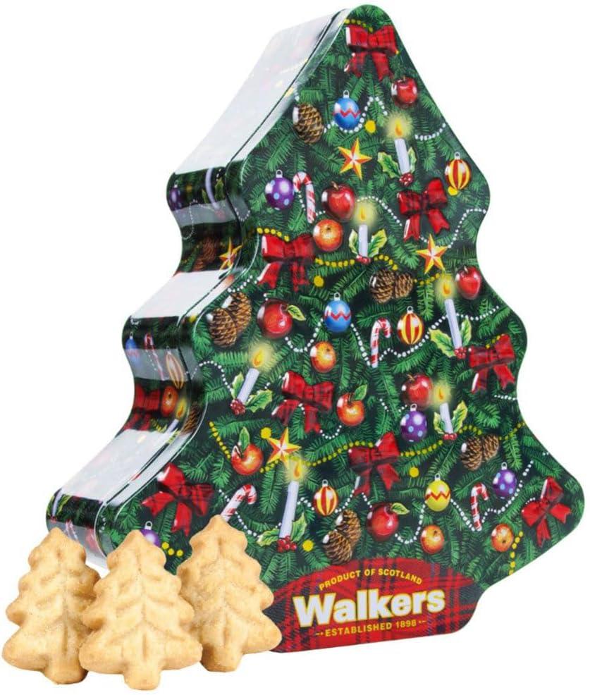 Walkers Shortbread Christmas Tree Shortbread Tin 225g - Pack of 3