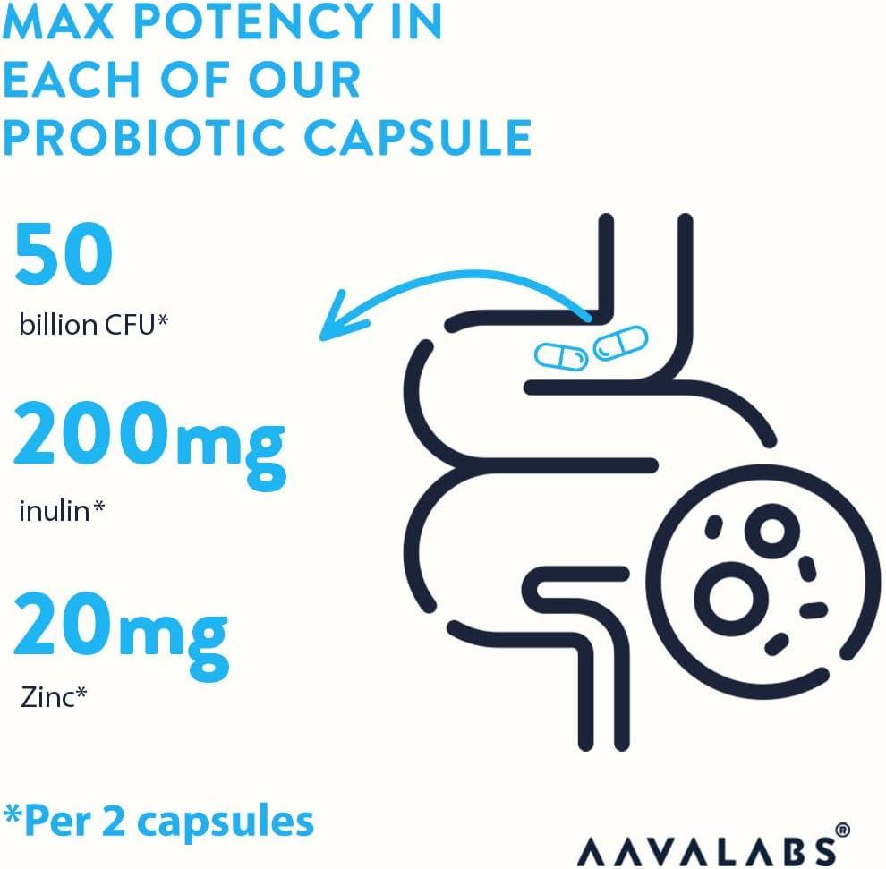 AAVALABS Bio Cultures Complex 25-50 Billion CFU - 20 Bacterial Cultures ...