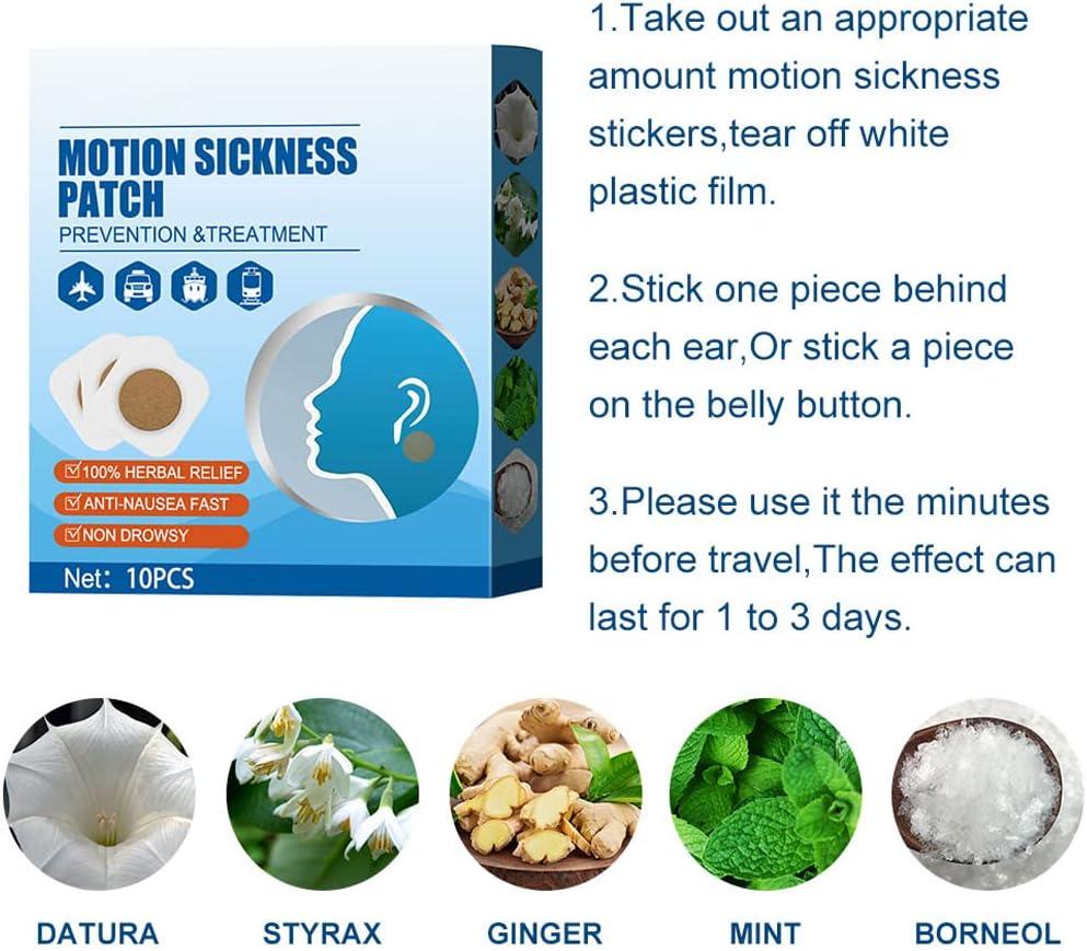 funchic Motion Sickness Patches Seasick Patches Behind Ear Anti-Nausea ...