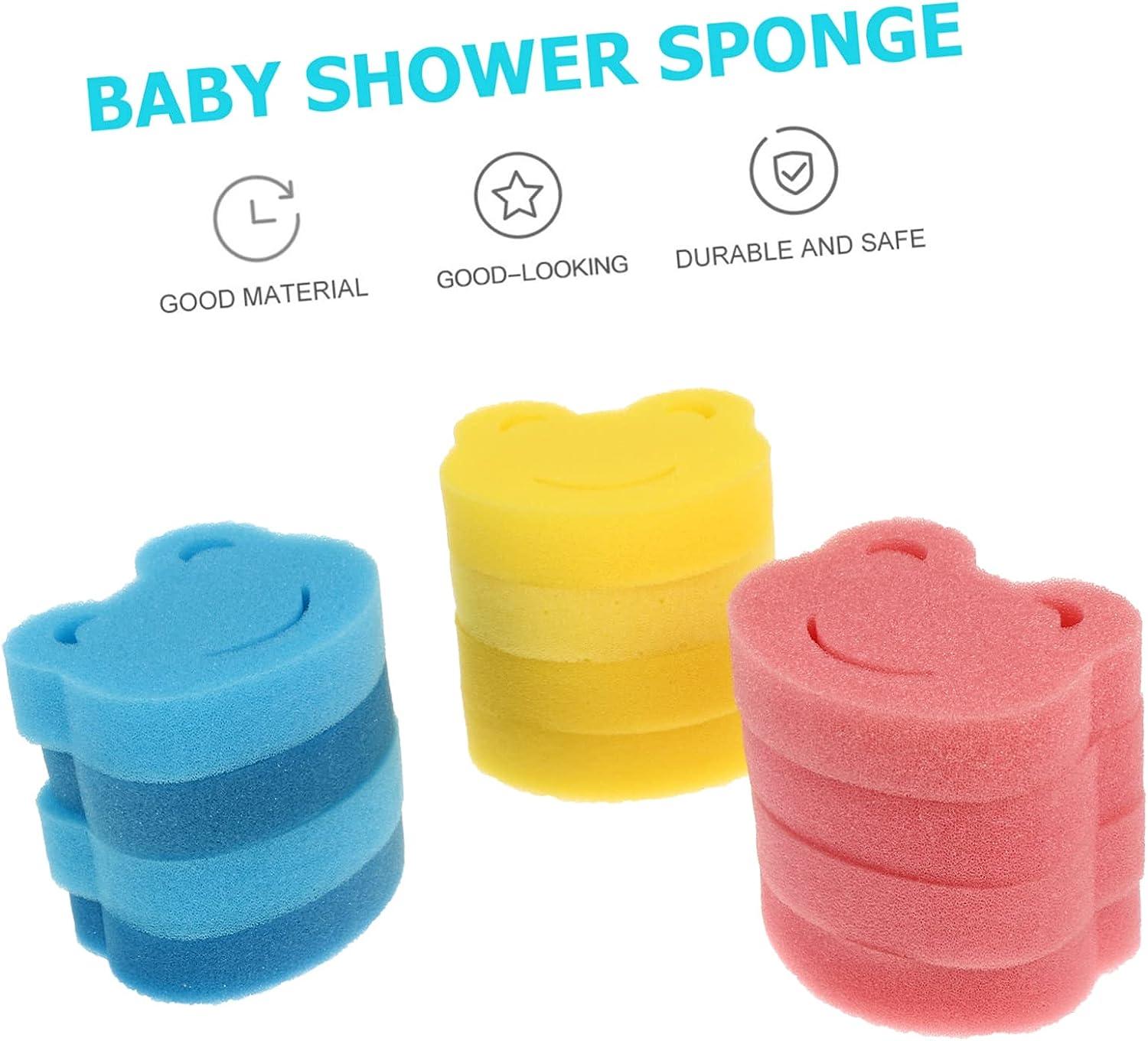 12pcs Baby Bath Sponge Set - Soft Facial and Body Sponges for Gentle ...