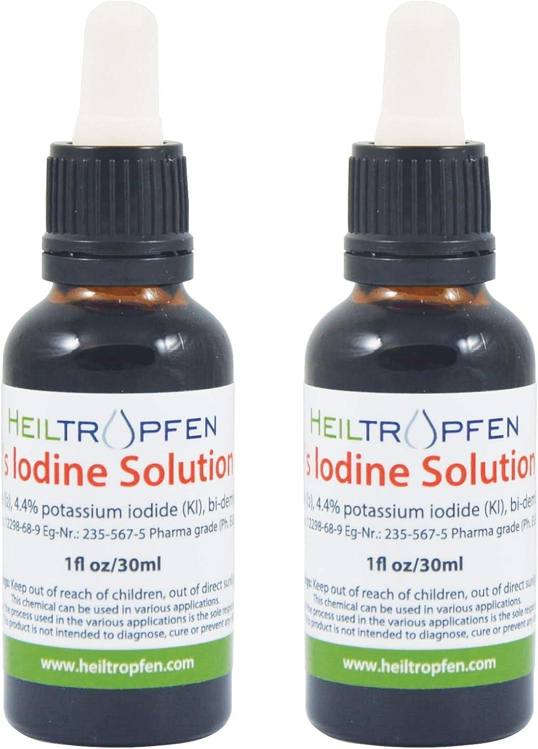 2X 2.2% Lugol's Iodine Solution 2x1 Fl Oz - Pharmaceutical Grade ...