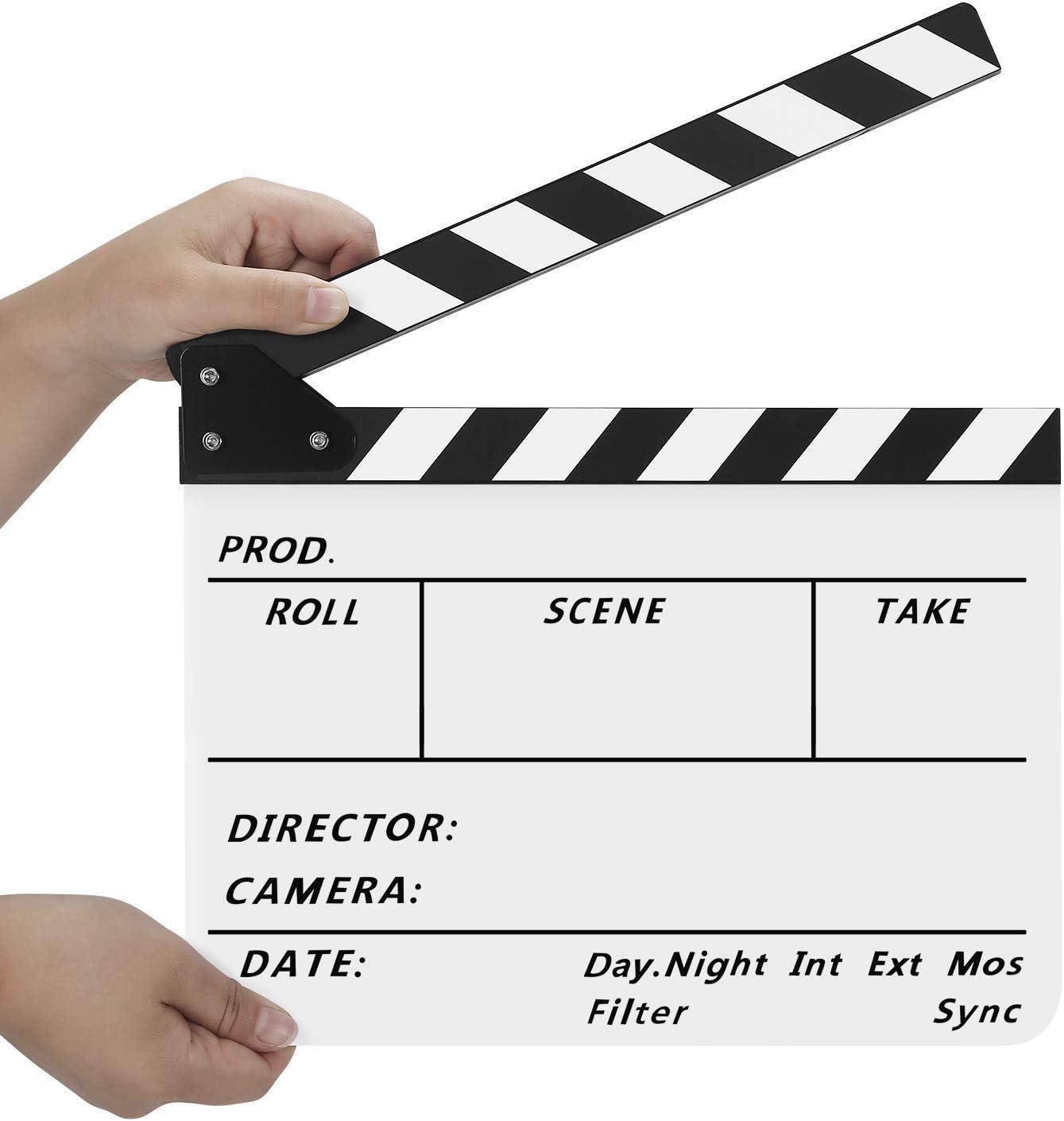 Flexzion Director Clapboard 10x12 Acrylic Plastic Film Movie Slate ...