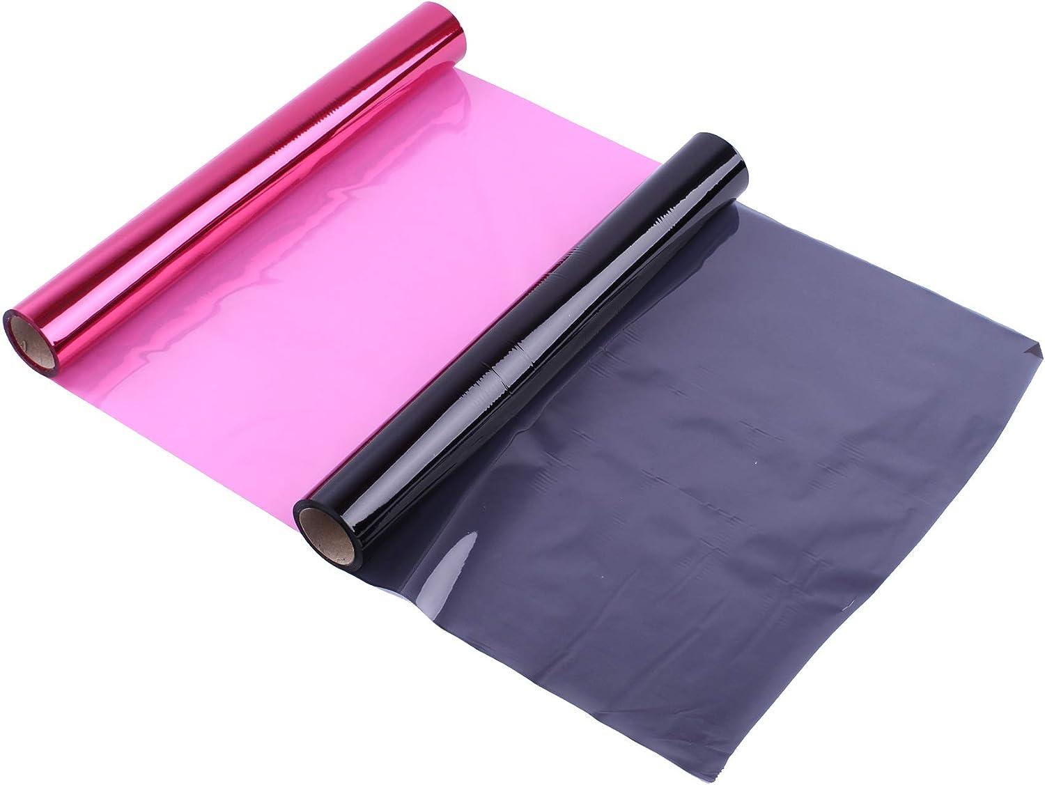 pink cellophane wrap