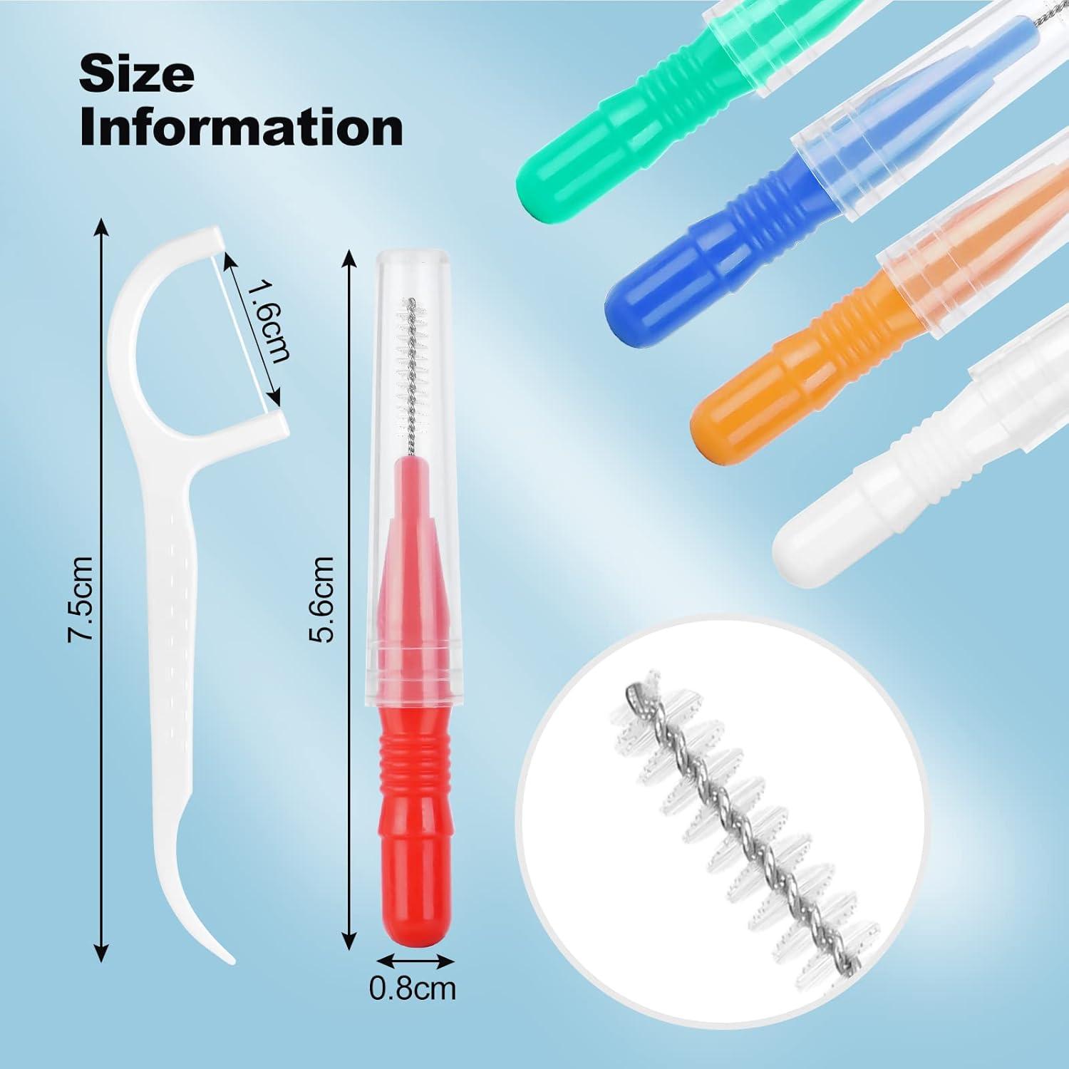 ACWOO Interdental Brushes - 30 Mini Soft Dental Brushes + 30 Dental ...