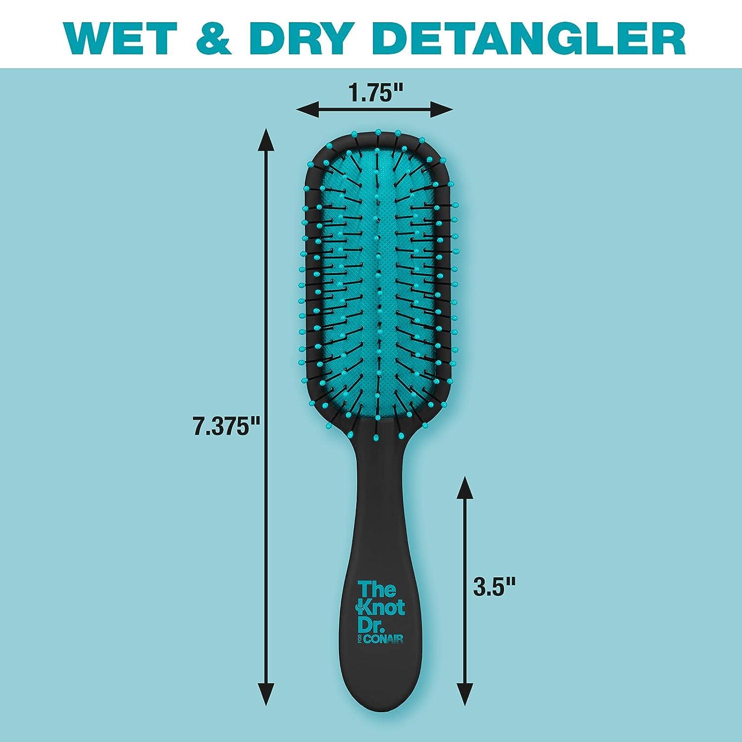 The Knot Dr. Mini Hair Brush for Wet and Dry Detangling | Removes Knots ...