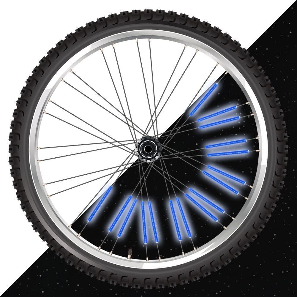 Flintronic Waterproof Bike Spoke Reflectors - 360 Warning Reflective ...