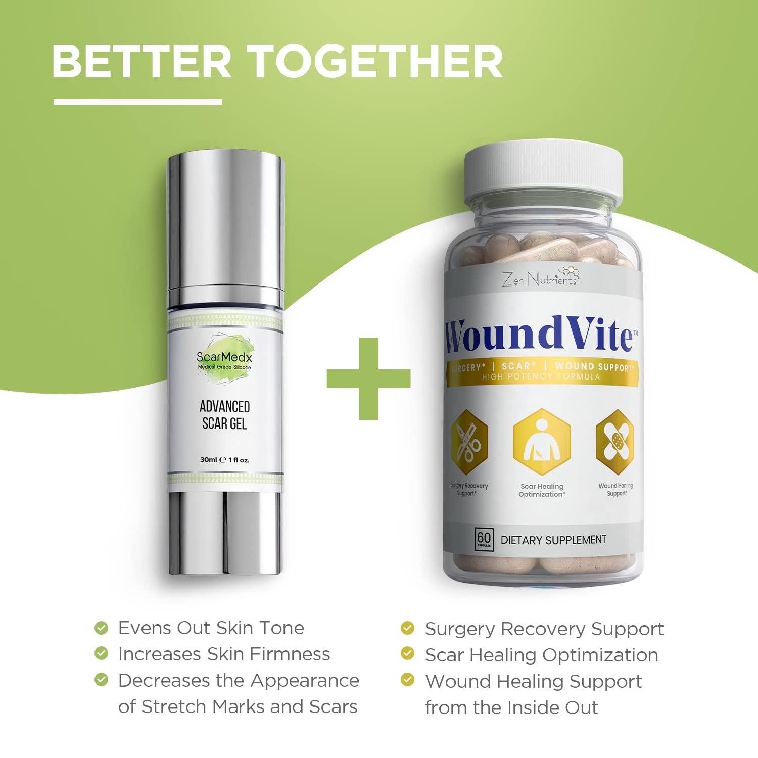 ScarMedx Advanced Scar Gel - Medical Grade Silicone Treatment for ...