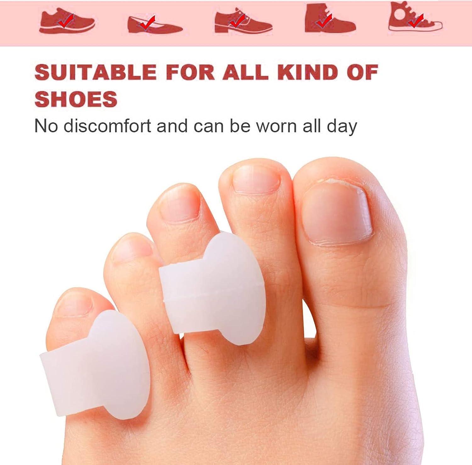 Toe Separator Small Toe - 10x Gel Straightener for Overlapping Toes ...