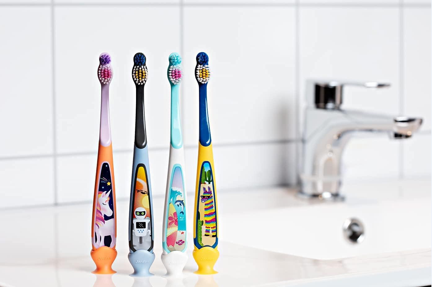 Jordan Step 3 Kids Toothbrush 6-9 Years | Soft Bristles | BPA Free - 4 ...