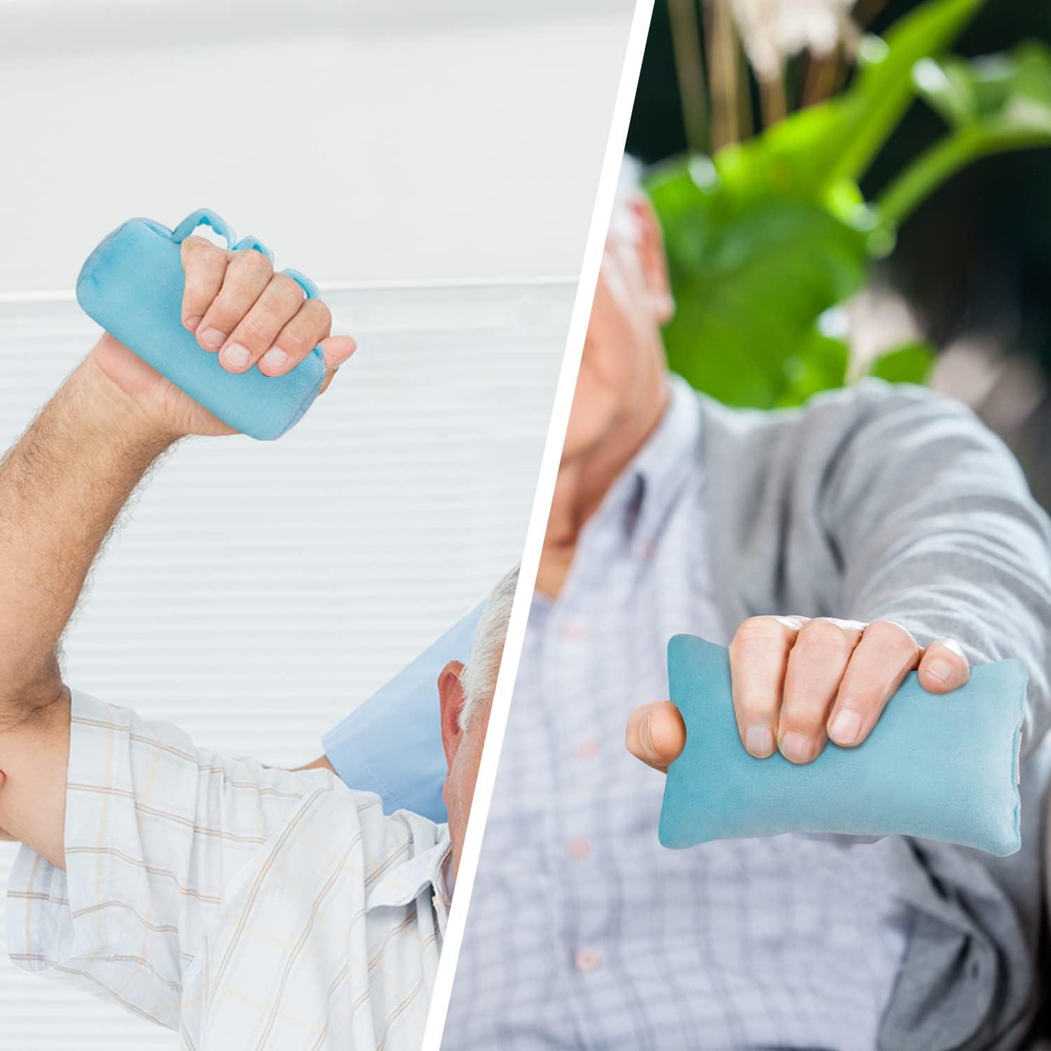SWISSELITE Hand and Finger Contracture Cushion, Palm Grips with Elastic ...