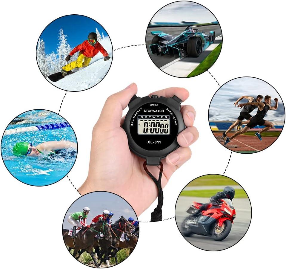 Buy Vicloon Digital Sport Stopwatch Timer - Large Display Alarm ...