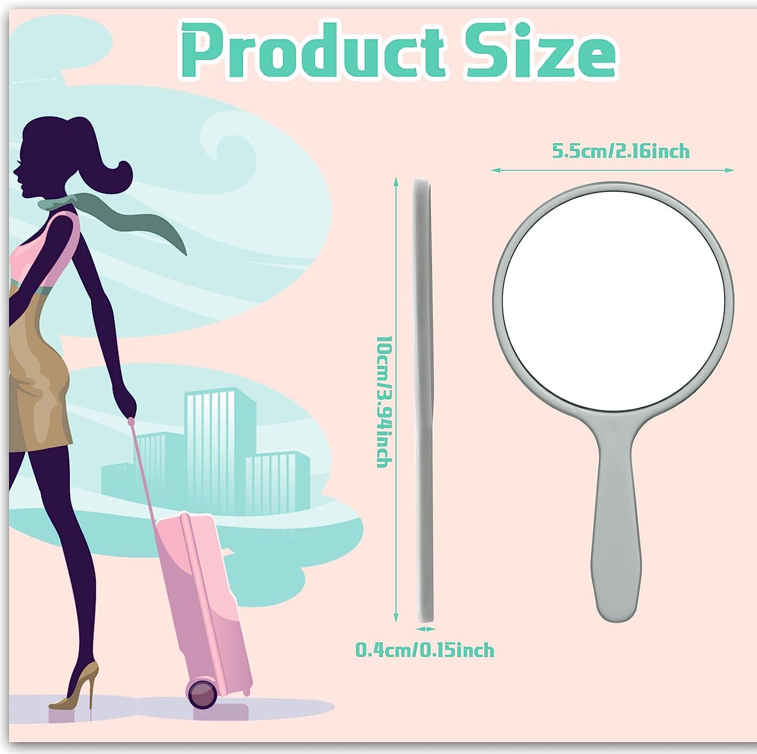 50 Pieces Plastic Handheld Mirrors - Compact & Portable Makeup Vanity ...