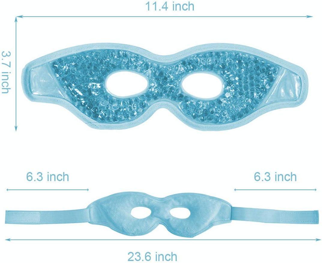 Ruzzut Cooling Gel Eye Mask with Eye Holes 2 PCS Gel Bead Cold Eye ...