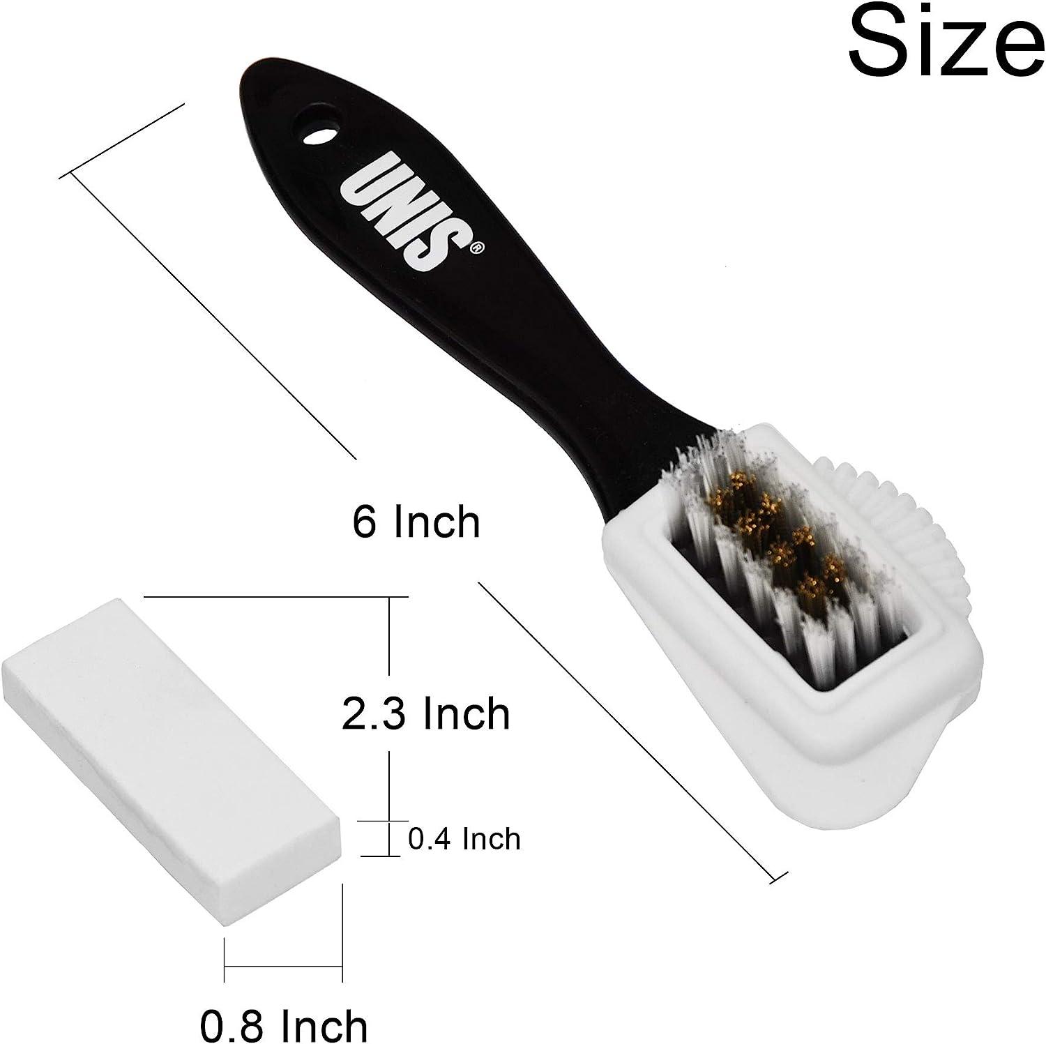 Suede & Nubuck Leather 4-Way Cleaning Brush Kit with 2 Erasers - Shoe ...