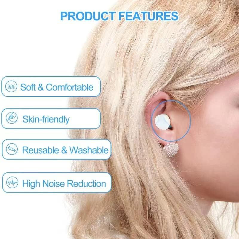 Concert Ear Plugs for Noise Reduction - 40dB Sleeping & Travel Earplugs ...