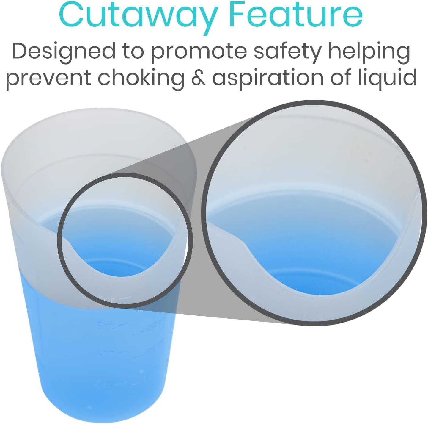 Vive Nosey Cup - Cut Out Drinking Glass for Controlled Sips and ...