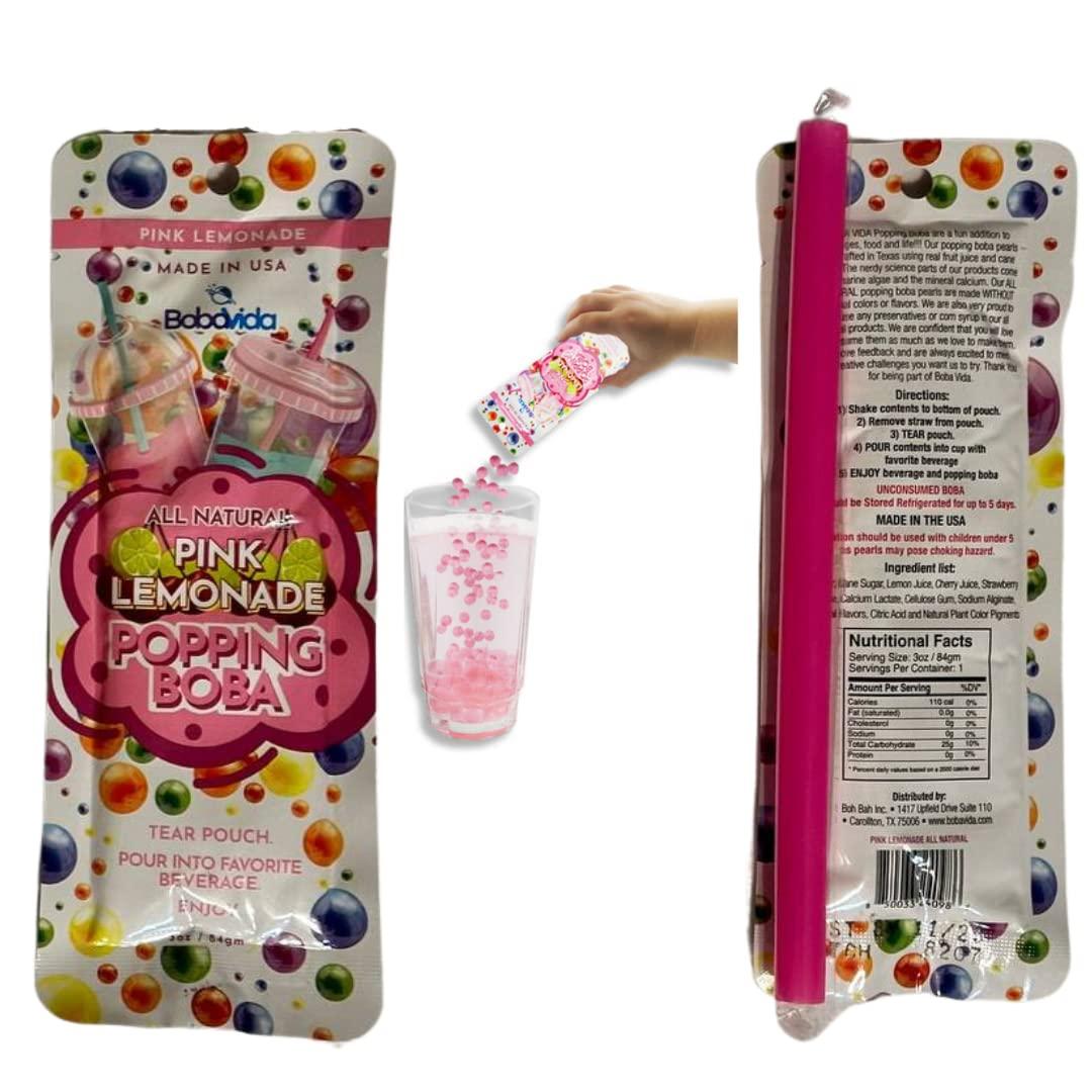 Popping Instant Boba Pearls Bubble Tea Tapioca Balls Vegan - Real Fruit ...