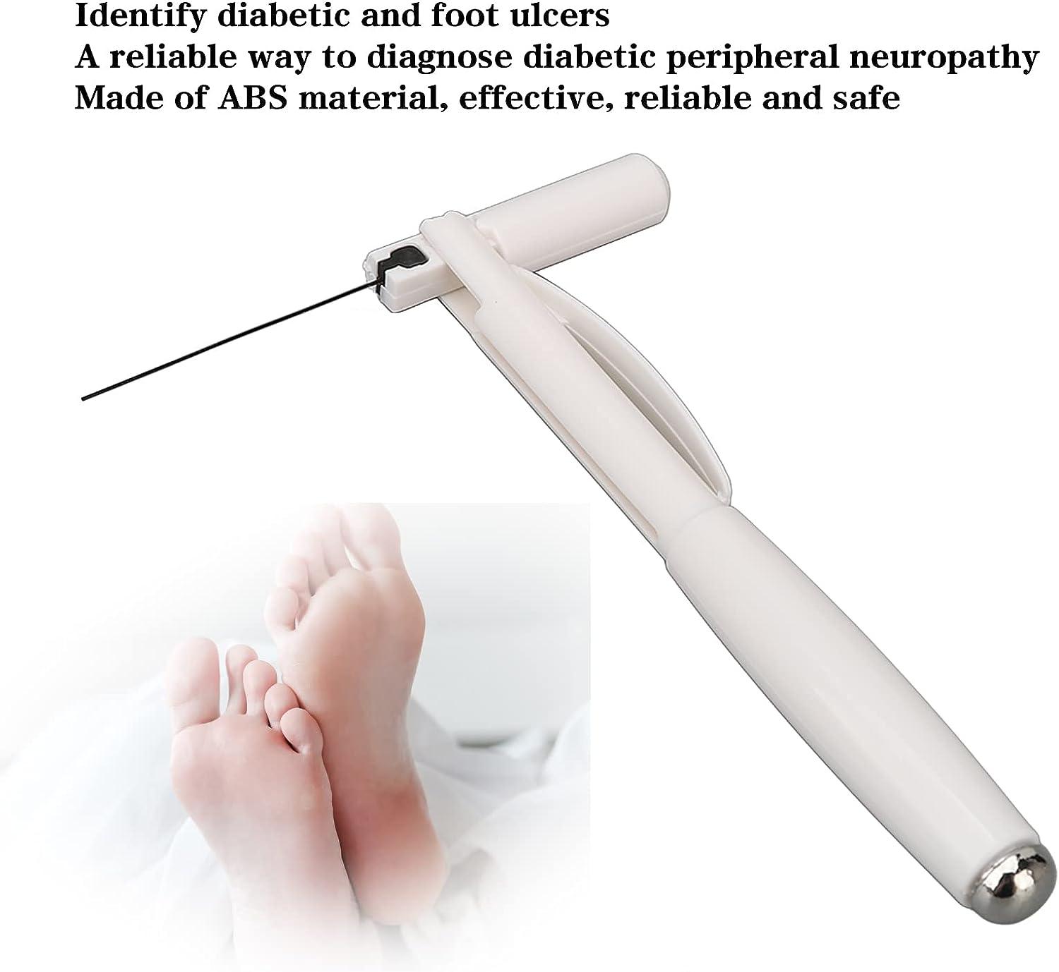 Diabetic Foot Testing Pen - White Painless Lancing Device for Blood ...