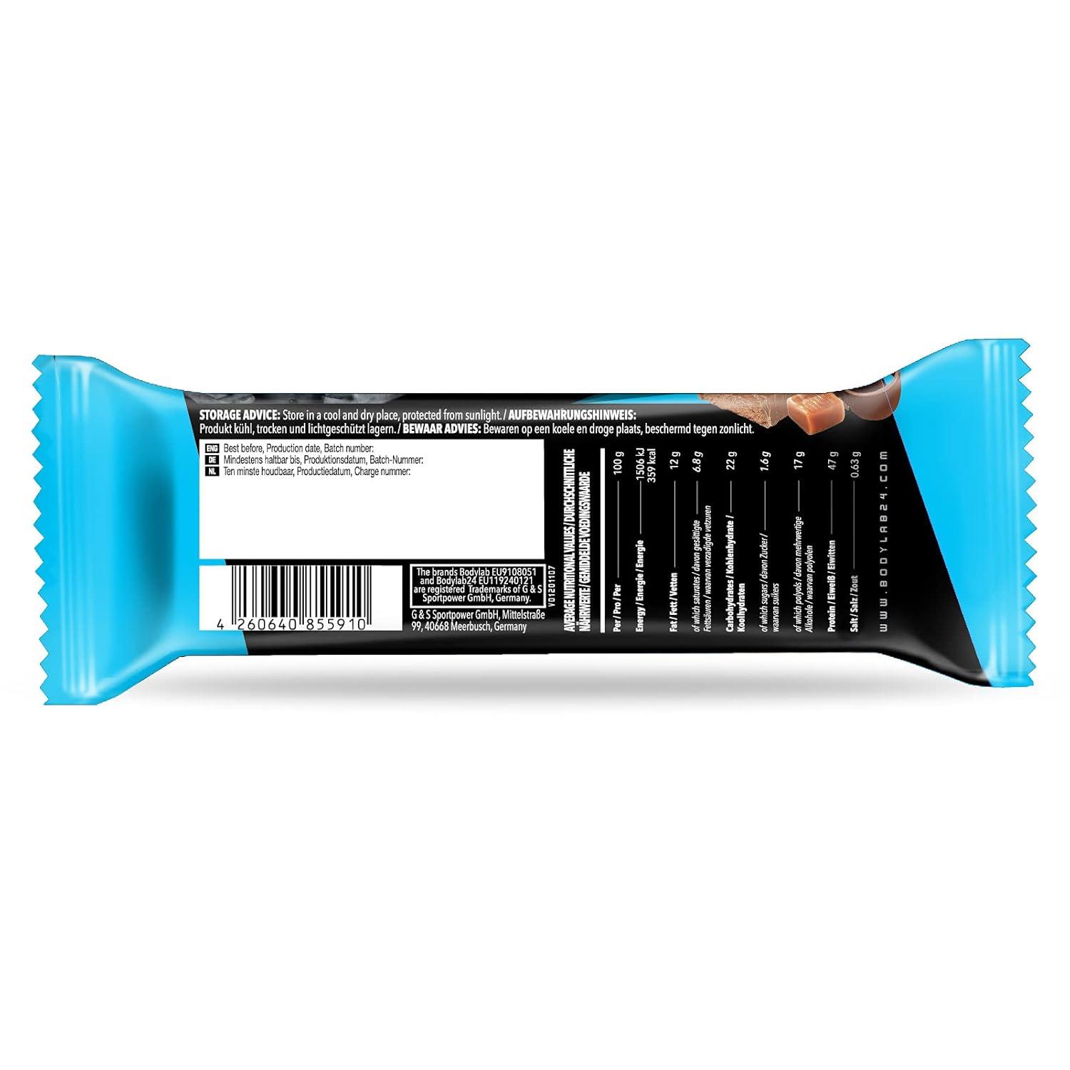 BODYLAB24 BIG PAPA Protein Bar 12x100g | 47g Protein Low Sugar Snack ...