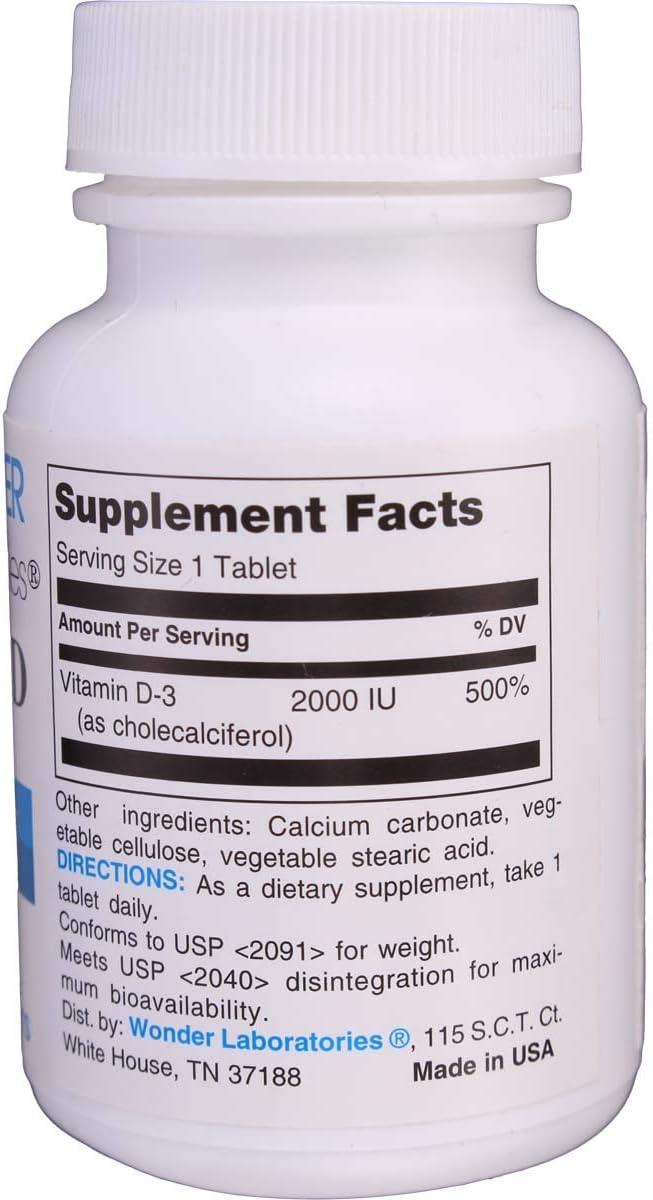 Easy Digest Vitamin D-3 2000 IU | Natural Form for High Absorption ...