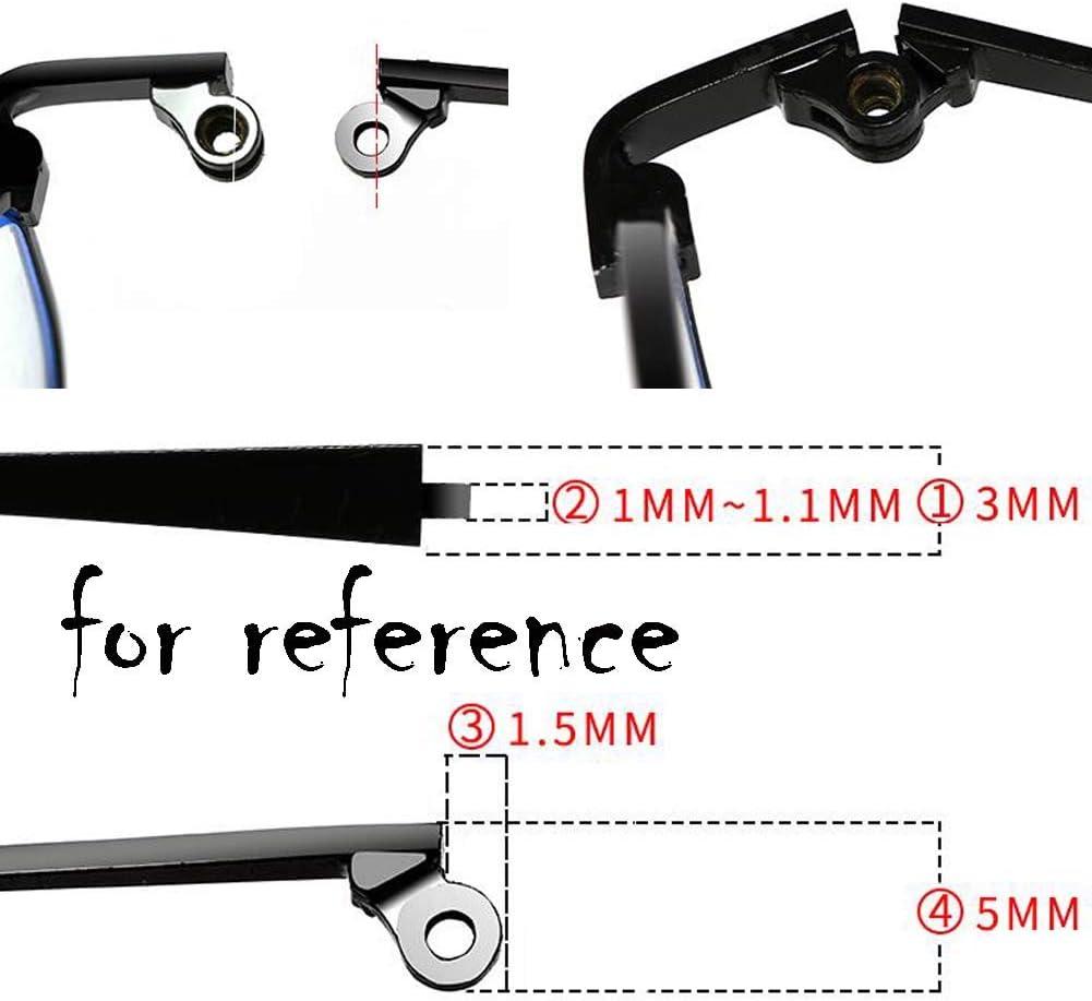 DookAa Vintage Eyeglass Temples - 1 Pair Black Metal Frame Replacement ...