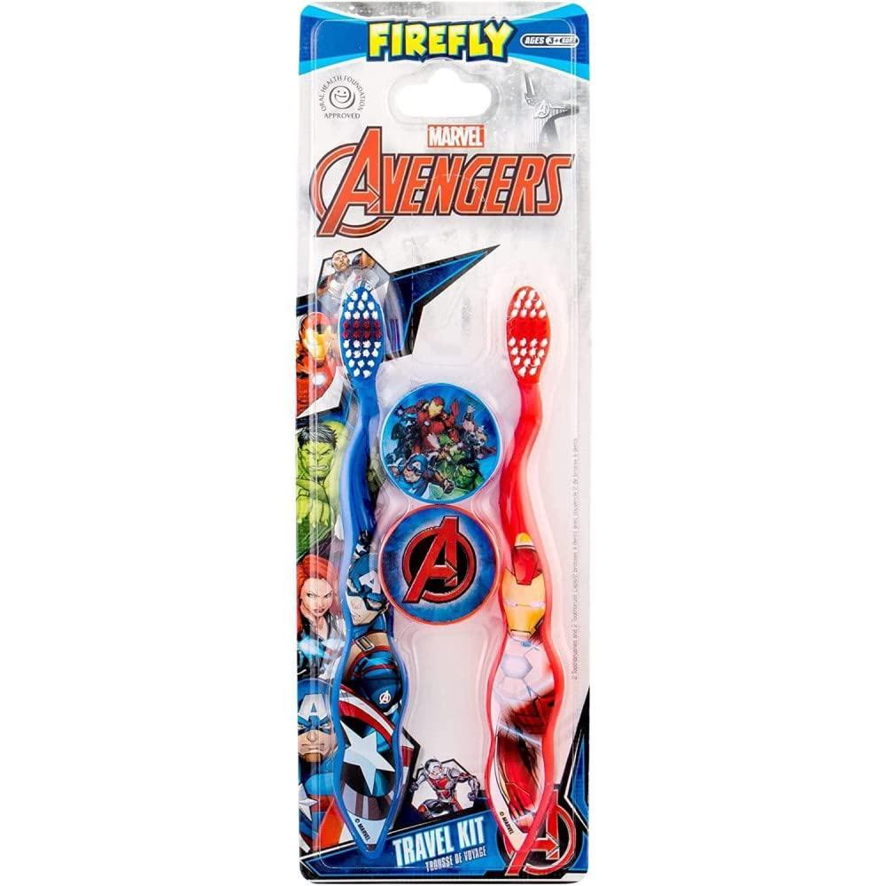 Marvel Avengers Toothbrushes 2 Pack - Boys' Dental Care & Travel Set ...