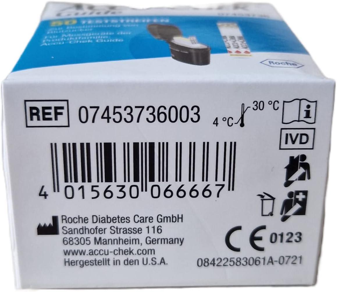 Accu Chek Guide Test Strips - Reliable Blood Glucose Monitoring - Fast ...