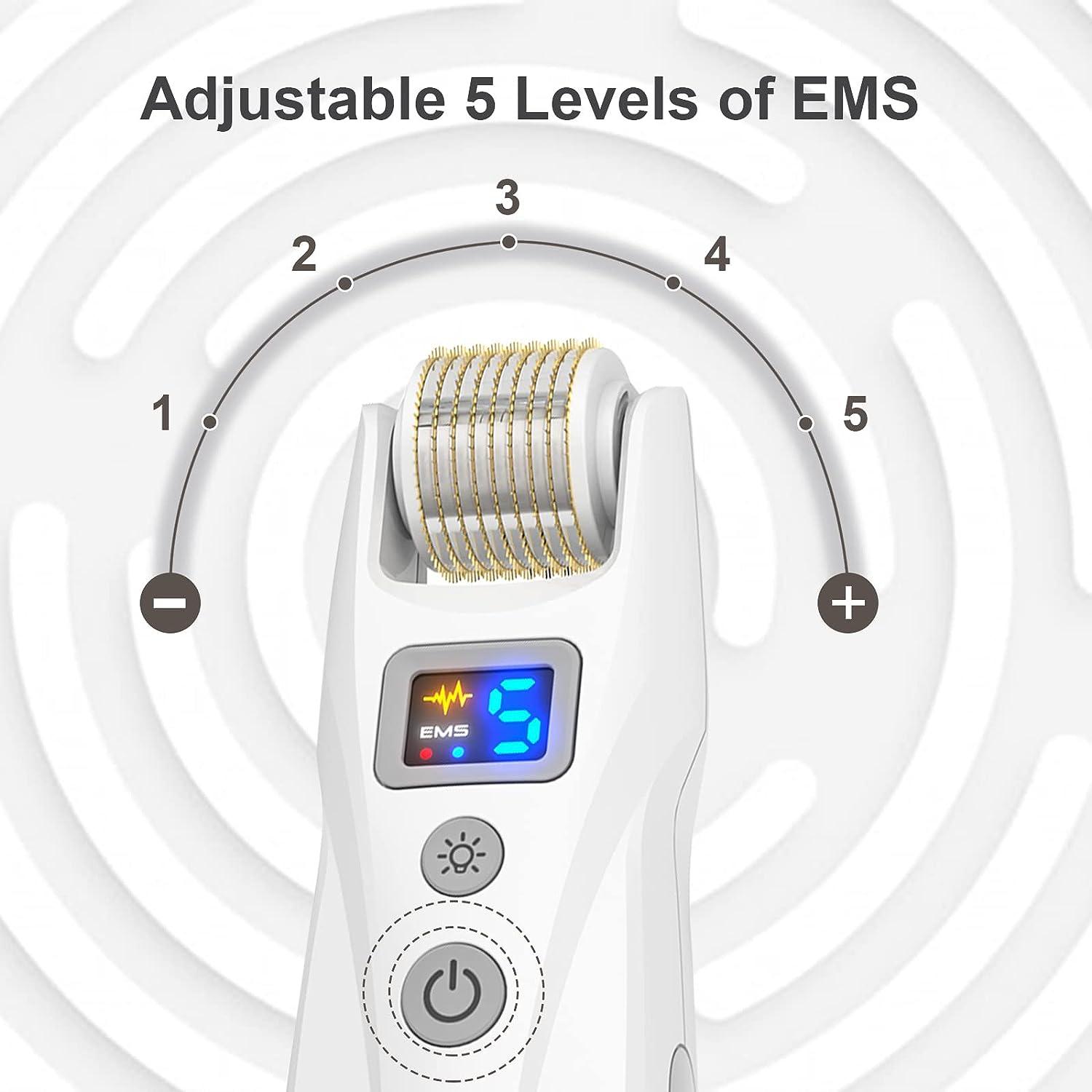 Derma Roller Microneedle Roller 0.25mm for Hair Growth & Face - 540 ...