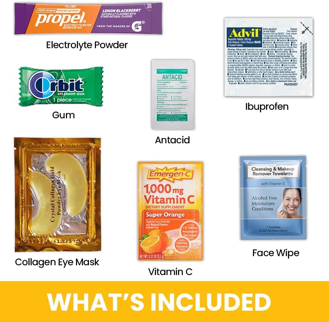 Bulk Hangover Kit Supplies for Bachelorette Parties, Weddings ...