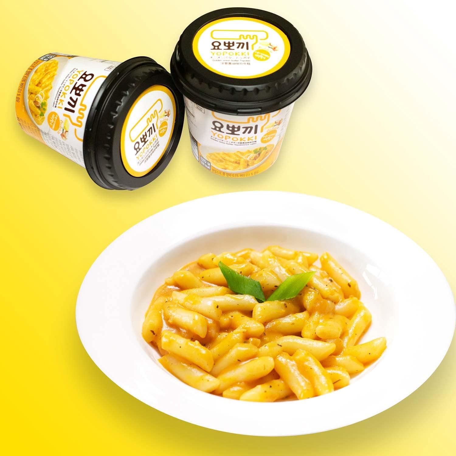 Yopokki Onion Butter Tteokbokki Cup - Korean Topokki Instant Rice Cake ...