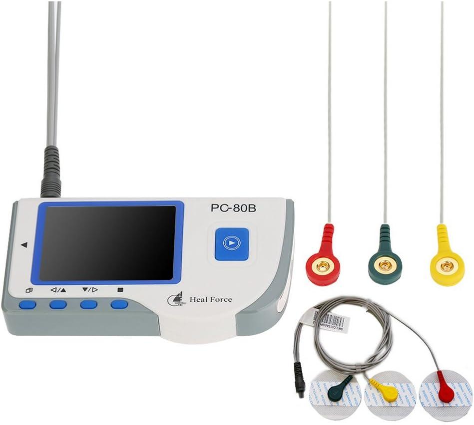 Heal Force PC-80B Easy Handheld Portable ECG Monitor With 3-Lead ECG ...