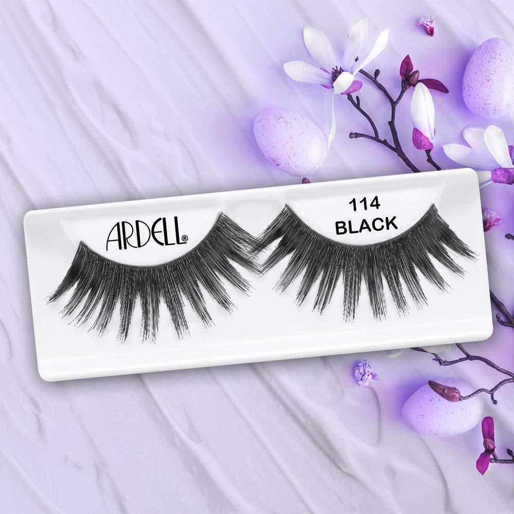 Ardell Glamour Strip Lashes 114 Black 4 Pack - False Eyelashes for ...