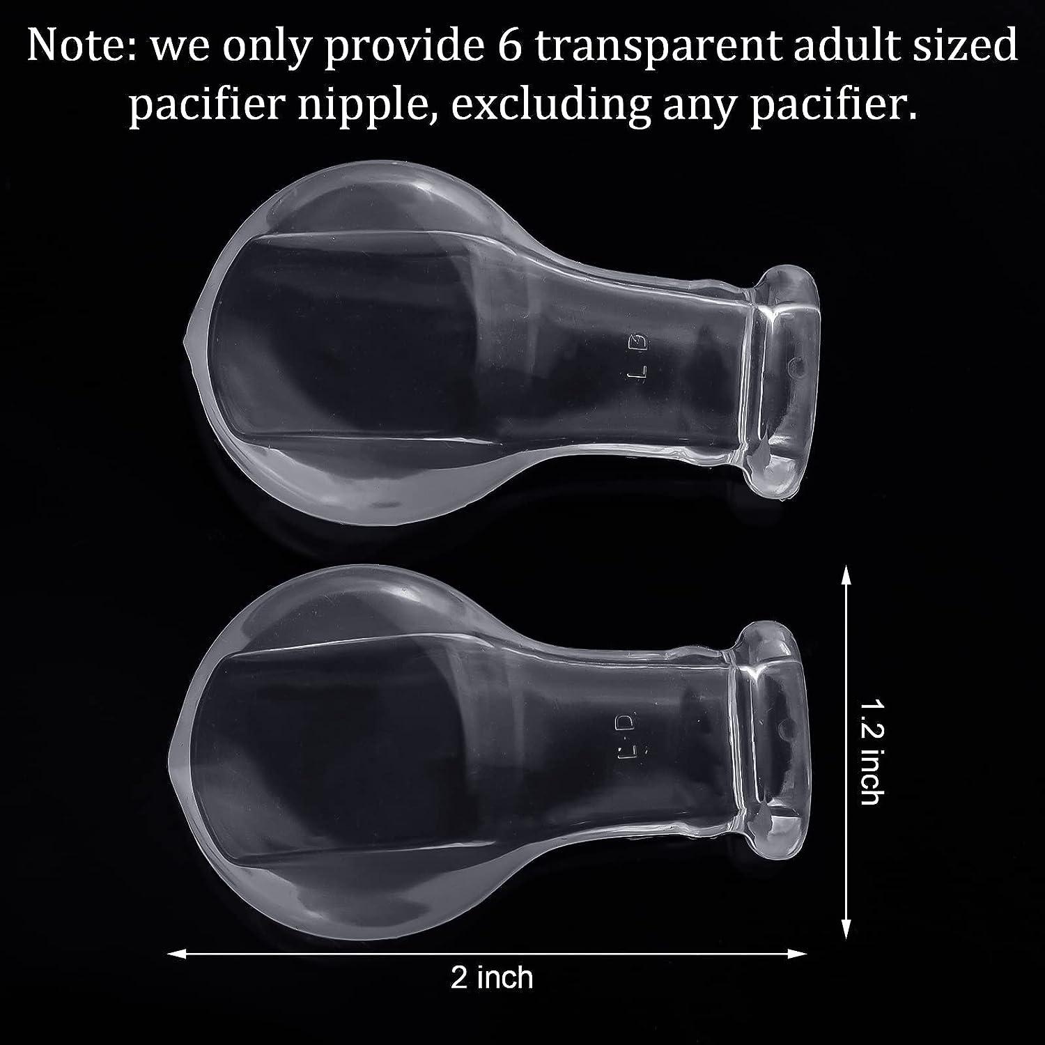 6-Piece Big Size Silicone Pacifier Set | Chew-Resistant & Dummy ...