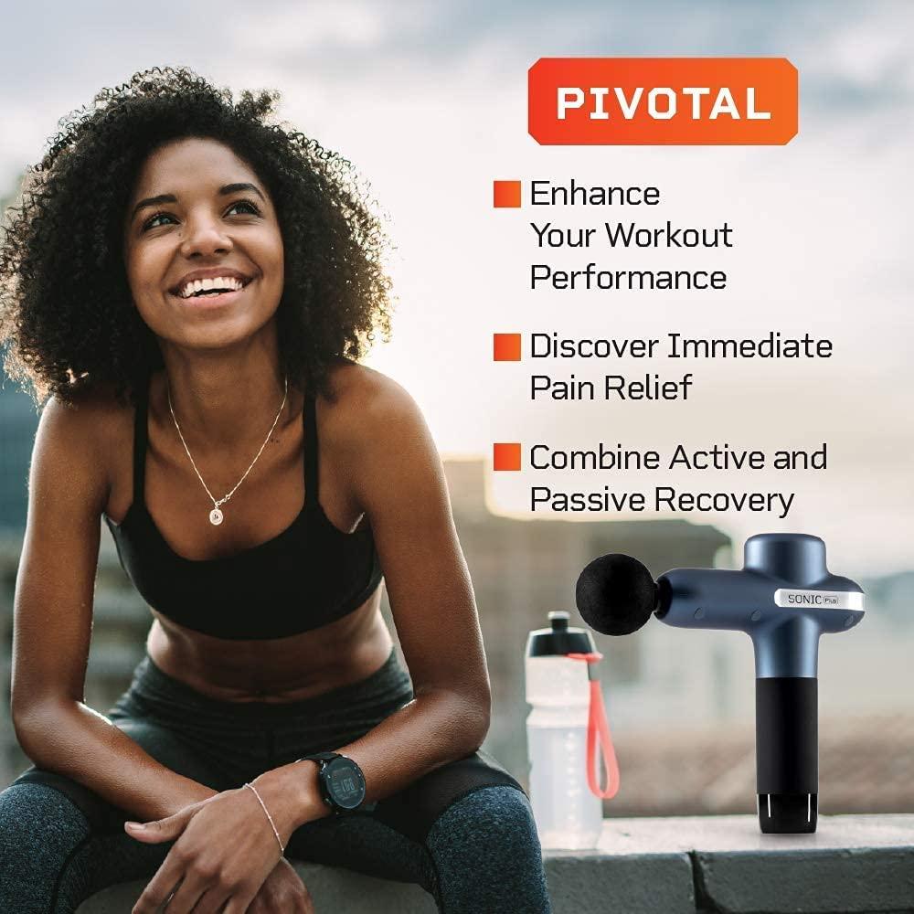 Sonic Plus Percussion Massage Gun - Percussive Deep Tissue Muscle ...