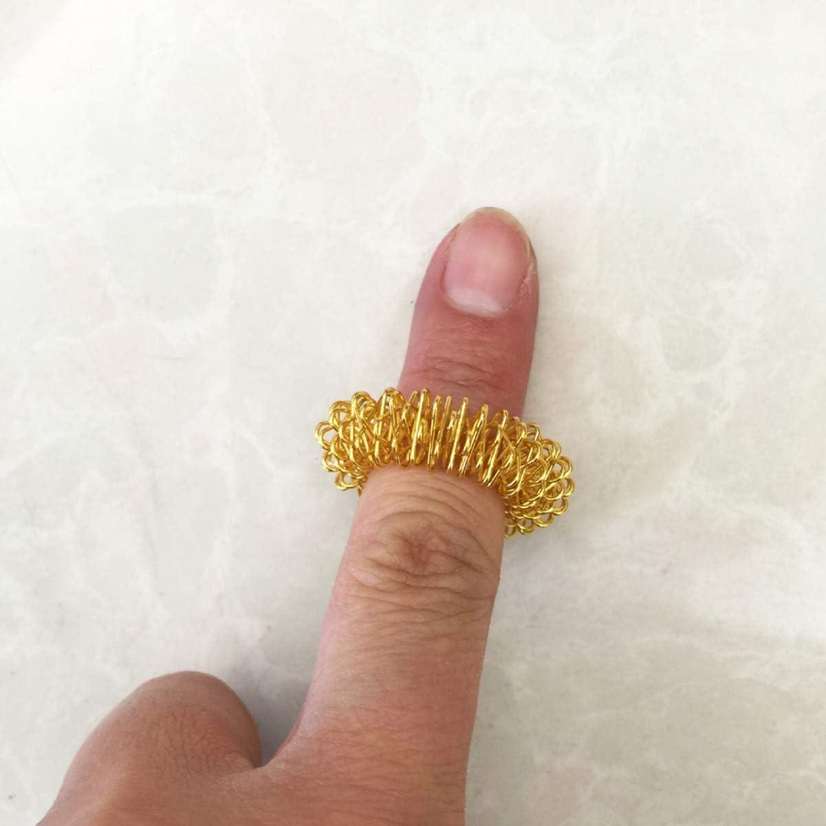 12 STK Acupressure Massage Rings - Chinese Medicine Finger Pain Relief ...