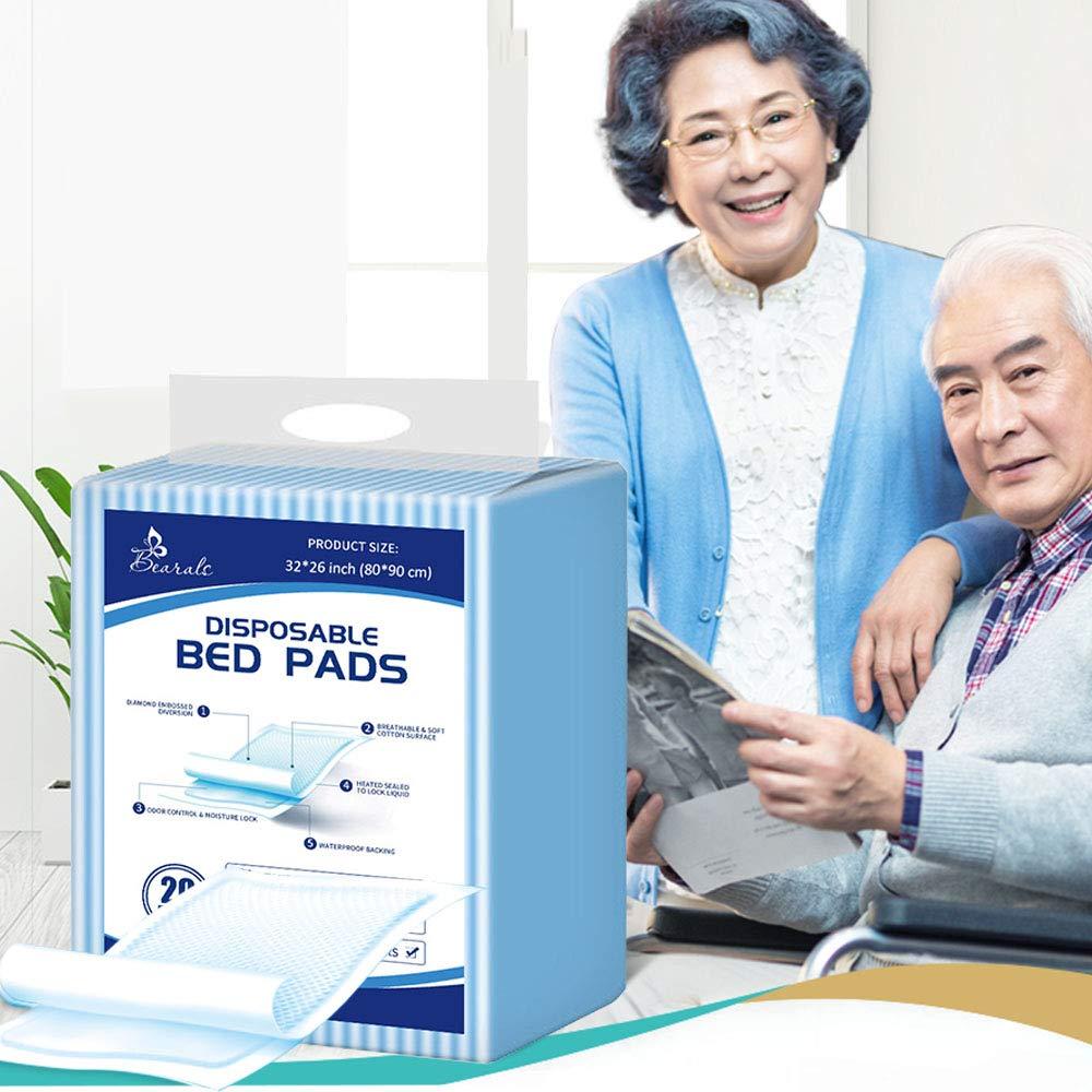 Extra Large 32x36 Inch Disposable Bed Incontinence Pads - 20 Count ...