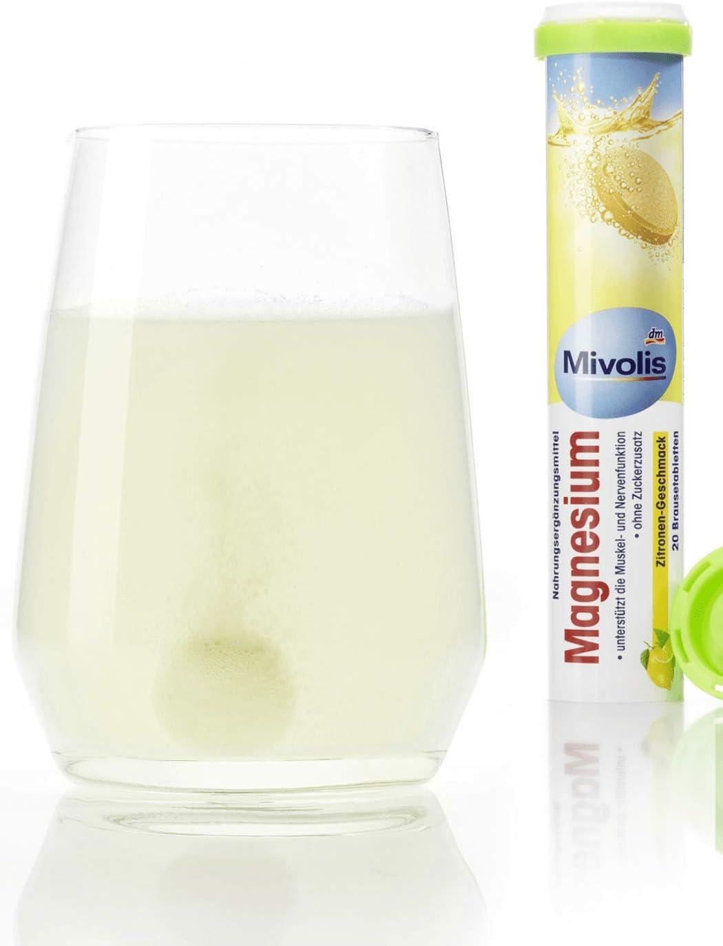 Mivolis Magnesium Effervescent Tablets | 8 Tubes x 20 pcs | Dietary Supplements from Germany ...