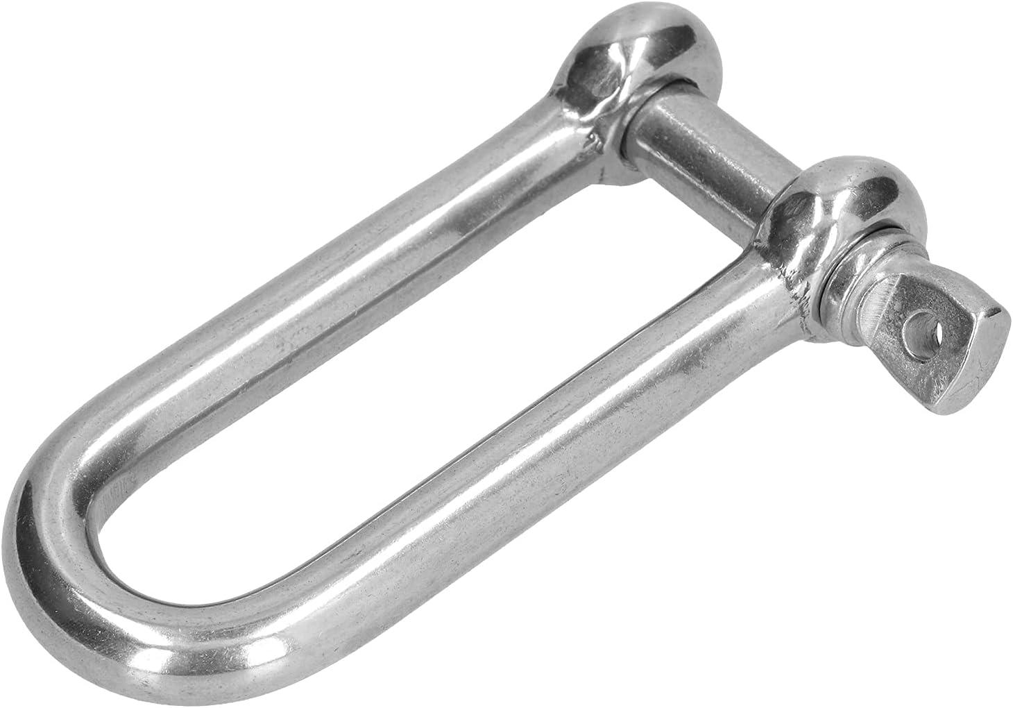 Leyeet Long D Shackle 304 Stainless Steel Straight Anchor Screw Pin ...