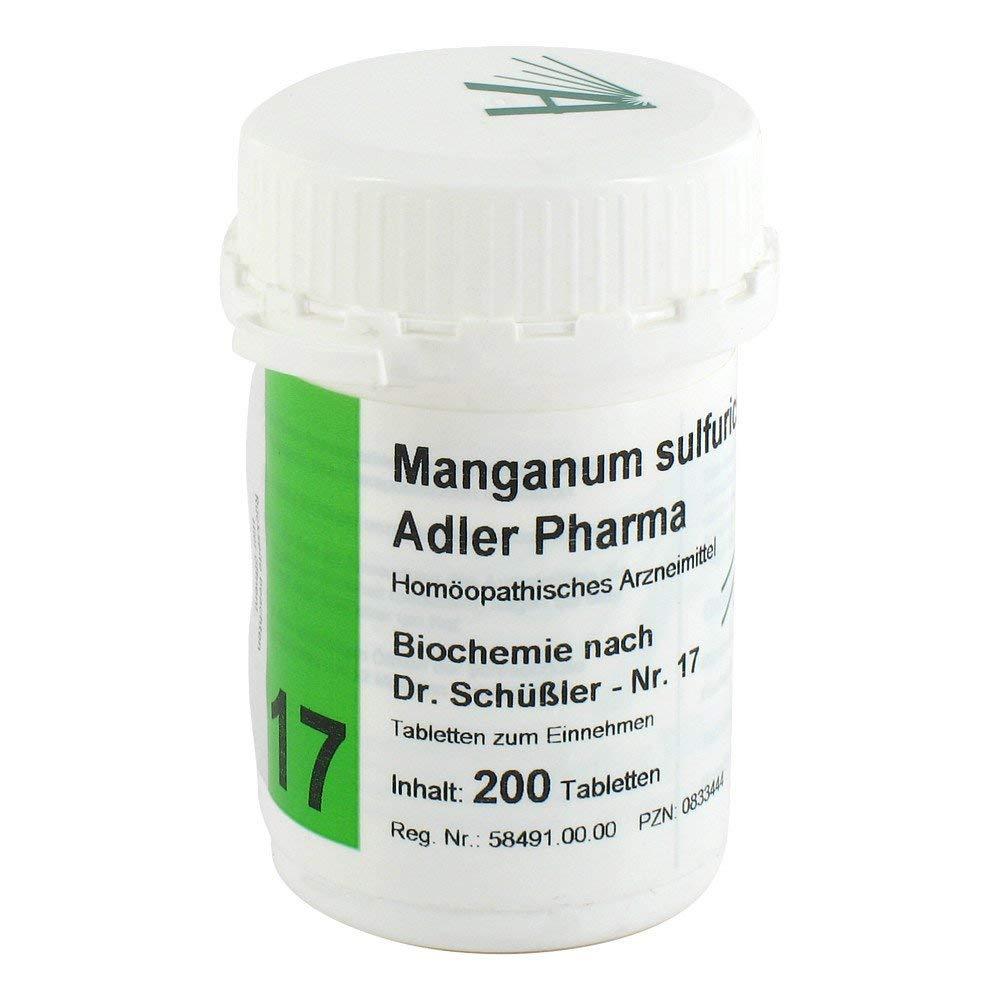 Biochemistry Adler 17 Manganum Sulfuricum D12 Tablets - Buy ...