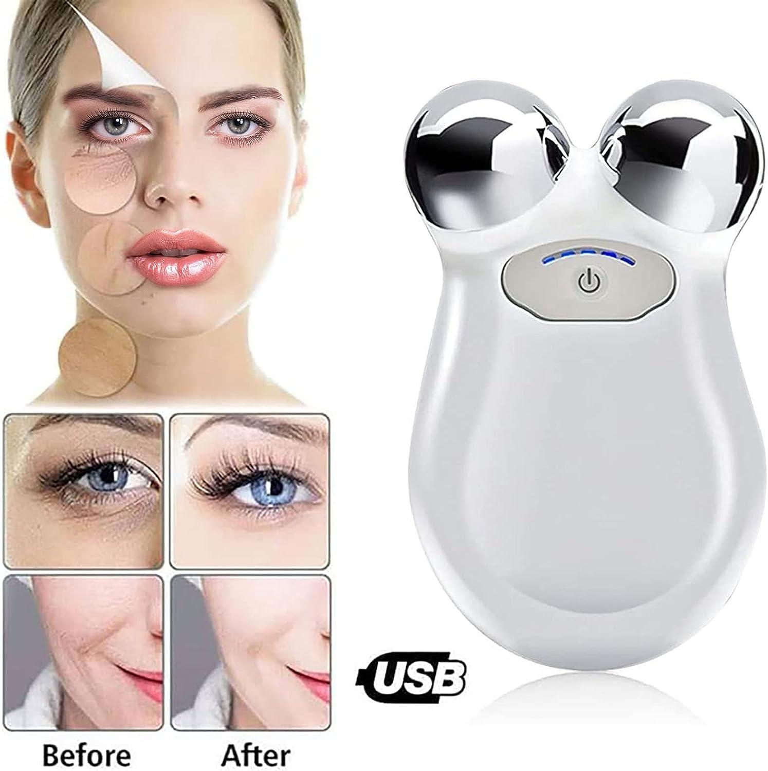 Microcurrent Face Roller | Skin Tightening and Lifting Device | USB ...
