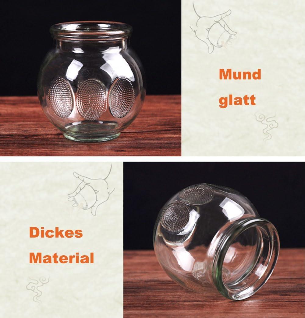 14 Piece Professional Cupping Therapy Set - Thick Glass Traditional ...