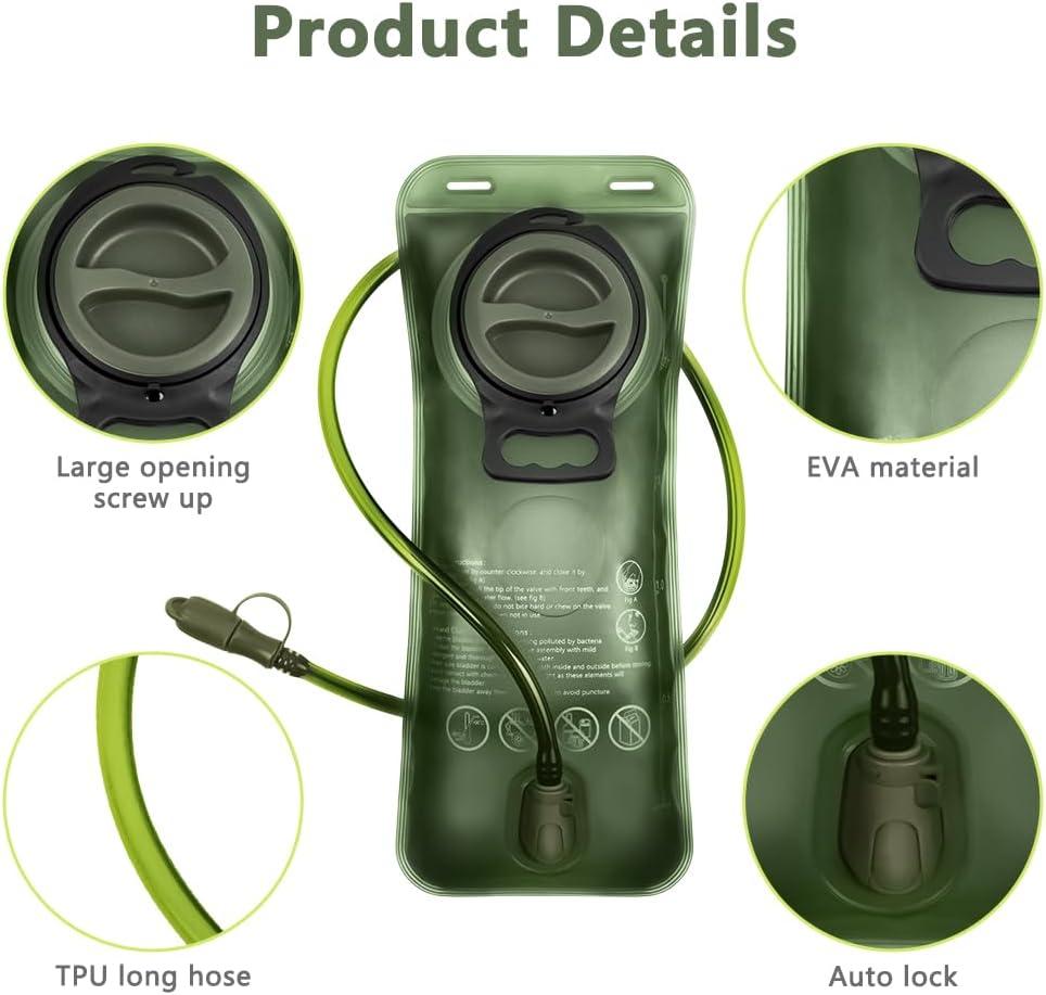 Flintronic 1.5L/2L BPA-Free Water Bladder | Leakproof Hydration System ...