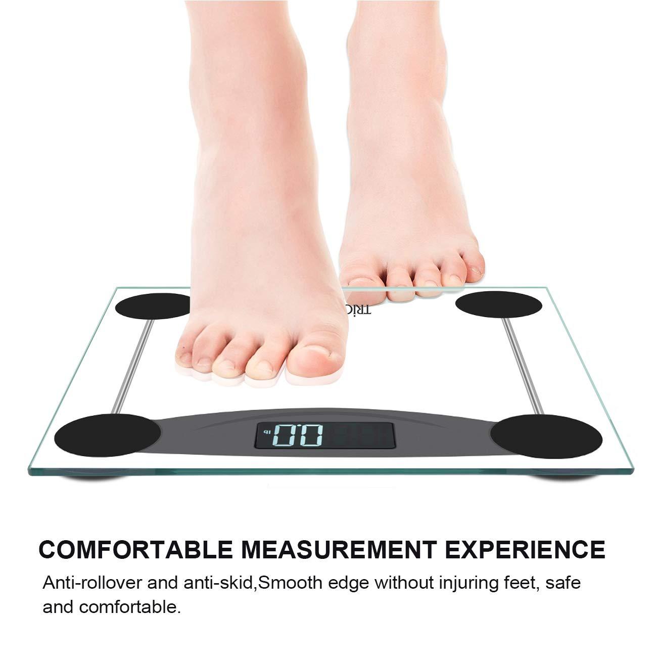 Triomph Smart Digital Bathroom Scale with Step-On Technology - LCD ...