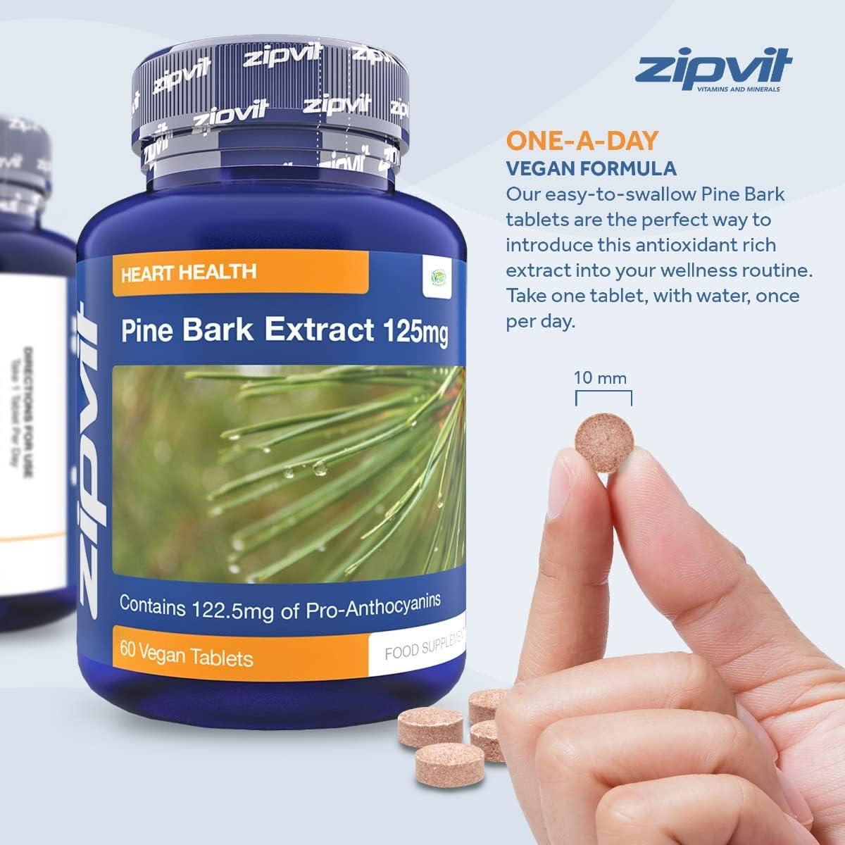Pine Bark Extract 125mg - High Strength Vegan Tablets | Rich in ...
