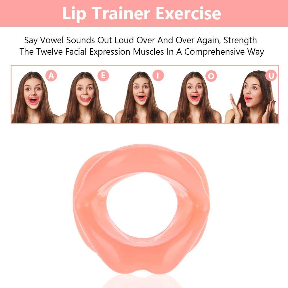 Face Slimmer Kit - Premium Silicone Lip Trainer for Facelifting & Anti ...