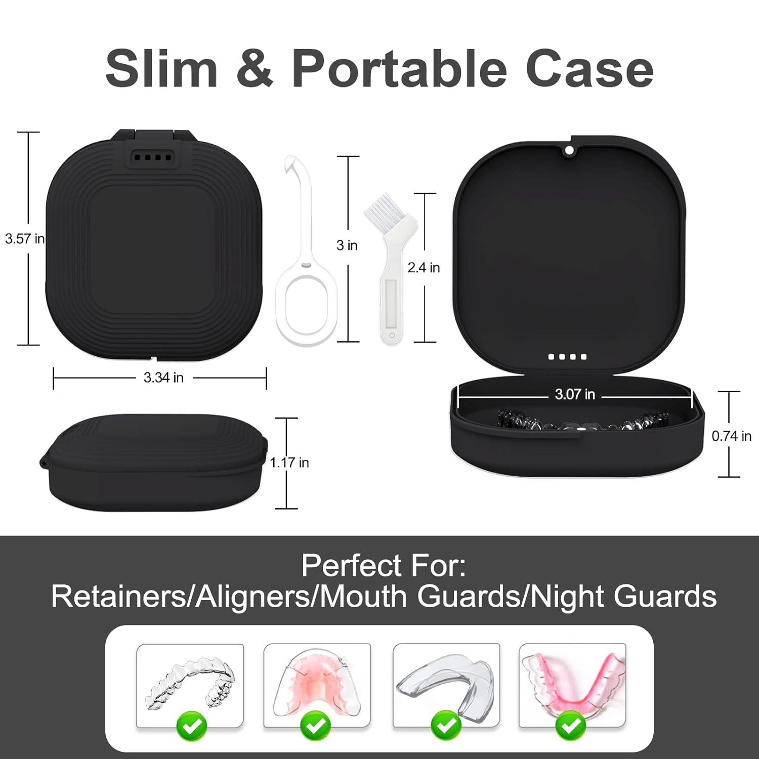 Cute Slim Aligner Case Set with Vent Holes for Invisalign - Retainer ...