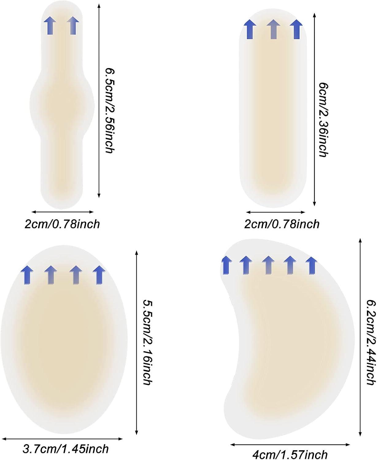 20 Pieces Invisible High Heel Gel Blisters Plasters - Hydrogel Blister ...