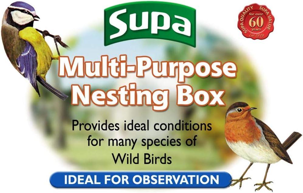 Supa Wild Bird Multi-Purpose Nesting Box - Versatile Design for Various ...