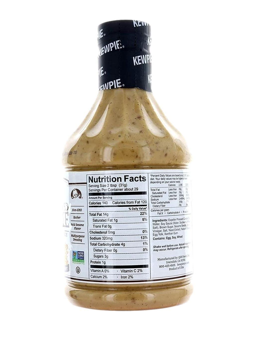 Kewpie Creamy Deep Roasted Sesame Dressing & Marinade - 2 Bottles, 30 ...