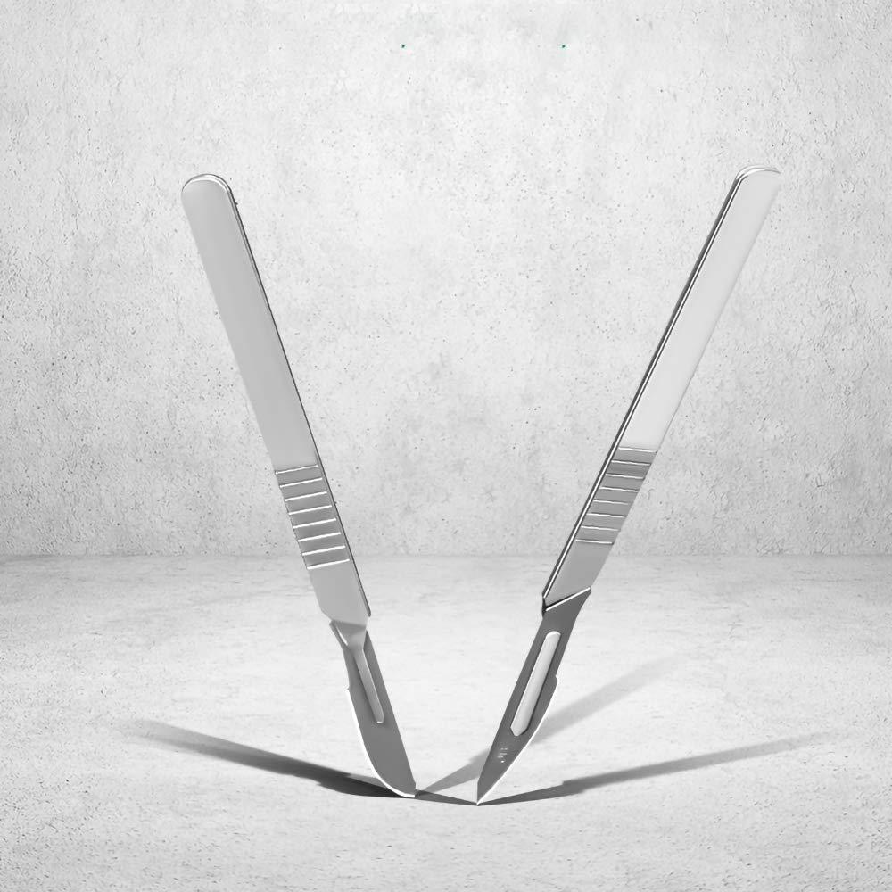 Scalpel Sterile Blades 10 10pcs with 3 Scalpel Knife Handle ...